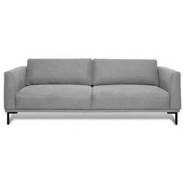 3-Sitzer OTTO products "Fillin" Sofas Gr. B/H/T: 229cm x 82cm x 98cm, Chenille, grau (light grey) Struktur hergestellt aus recycelten PET-Flaschen und im Leinen-Mix