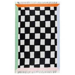 Plaid Tom Tailor HOME "Checkmate Bings", bunt, B:140cm L:210cm, Wolle, Baumwolle, Polyacryl, Polyester, Wohndecken, Künstlerkollektion