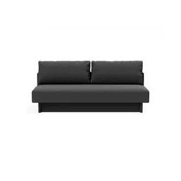 3-Sitzer INNOVATION LIVING TM "Merga Schlafsofa" Sofas Gr. B/H/T: 200cm x 41cm x 100cm, Bouclé, grau (holzkohle) großem Bettkasten,minimalistischem Design, bedarf wenig Stellfläche