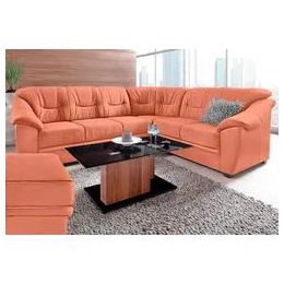 Sit & More Ecksofa SIT & MORE "Savona L-Form" Sofas Gr. B/H/T: 262cm x 90cm x 212cm, Luxus-Microfaser ALTARA NUBUCK, langer Schenkel links, mit Bettfunktion, orange (terrakotta) wahlweise mit Bettfunktion, inklusive Federkern, frei im Raum stellbar