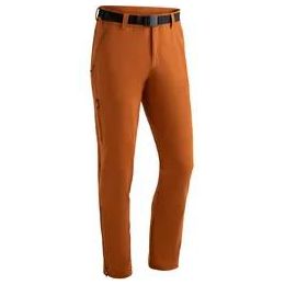 Funktionshose Maier Sports "Naturno slim" Gr. 27, Kurzgrößen, rot (schwedenrot) Herren Hosen Wanderhose, elastische Trekking-Hose, 4 Taschen, Slim Fit