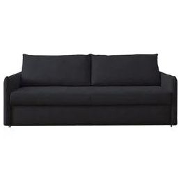 Schlafsofa Bali "Pisa" Sofas Gr. H/T: 93cm x 98cm, 7-Zonen Kaltschaummatratze, grau (anthrazit) mit 3 Matratzenarten, Lattenrost, stabiles Untergestell