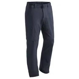 Funktionshose Maier Sports "Tajo" Gr. 50, Normalgrößen, blau (dunkelblau) Herren Hosen Wanderhose, zipp-off Outdoor-Hose, 4 Taschen, Regular Fit