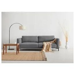 3-Sitzer OTTO products "Fillin" Sofas Gr. B/H/T: 229 cm x 82 cm x 98 cm, Leinenmix, grau (anthrazit) Struktur hergestellt aus recycelten PET-Flaschen und im Leinen-Mix