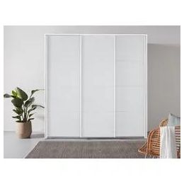 Schwebetürenschrank Rauch "Oteli" Schränke Gr. B/H/T: 211cm x 233cm x 68cm, ohne Beleuchtung, 3 St., weiß inkl. Passepartout optional mit Beleuchtung