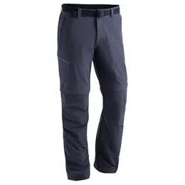 Funktionshose Maier Sports "Tajo 2" Gr. 36, Kurzgrößen, blau (dunkelblau) Herren Hosen Wanderhose, zipp-off Outdoor-Hose, 4 Taschen, Regular Fit