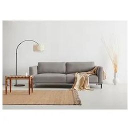 3-Sitzer OTTO products "Fillin" Sofas Gr. B/H/T: 229cm x 82cm x 98cm, Leinenmix, grau (taupe) Struktur hergestellt aus recycelten PET-Flaschen und im Leinen-Mix