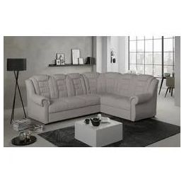 Ecksofa Home Affaire "Boston L-Form" Sofas Gr. B/H/T: 266 cm x 102 cm x 216 cm, Kunstleder SOFTLUX, langer Schenkel links-Bettfunktion links, Mit Bettfunktion-mit Schubkasten, beige (sand) Gemütliches Ecksofa mit hoher Rückenlehne in klassischem Design