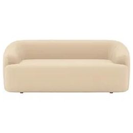 2-Sitzer Inosign "Nergal, Einzelsofa oder L-Form" Sofas Gr. B/H/T: 217cm x 81cm x 113cm, Luxus-Microfaser, beige (creme) Modernes Design, schlichte Optik, stilvoller Blickfang im Wohnzimmer