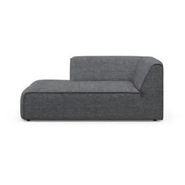 Ottomane RAUM.ID "Merid" Sofas Gr. B/H/T: 100cm x 70cm x 162cm, Struktur, Ottomane links, grau (dunkelgrau) als Modul oder separat verwendbar, für individuelle Zusammenstellung