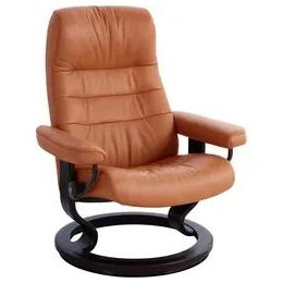 Relaxsessel stressless "Opal", braun (copper), B:76cm H:99cm T:74cm, Leder BATICK: Batick ist ein leicht korrigiertes, durchgefärbtes und genarbtes Möbelleder, bei dem die meisten Unebenheiten und Spuren in der Regel entfernt wurden. Batick wird mitunter doppeltönig gefärbt, um der Oberfläche mehr Lebendigkeit zu verleihen. Dank einer schützenden Oberflächenbehandlung lassen sich die meisten Fleck