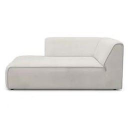 Ottomane RAUM.ID "Merid" Sofas Gr. B/H/T: 100cm x 70cm x 162cm, Samtcord, Ottomane links, beige (creme) als Modul oder separat verwendbar, für individuelle Zusammenstellung