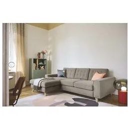 Ecksofa Tom Tailor HOME "Nordic Shift Chic" Sofas Gr. B/H/T: 308cm x 86cm x 180cm, Bouclé SCO, Recamiere links, ohne Bettfunktion und Bettkasten, beige (beach sco 42) wahlweise mit Bettfunktion und Bettkasten