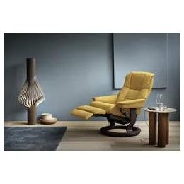 Relaxsessel stressless "Mayfair" Sessel Gr. ROHLEDER Stoff Q2 FARON, PowerTM Leg & Back-ohne Akku-Classic Base Braun, Relaxfunktion-Drehfunktion-PlusTMSystem-Gleitsystem-Integrierte Fußstütze, B/H/T: 79cm x 101cm x 77cm, gelb (yellow q2 faron) elektrisch verstellbar, optional 2-motorisch, Größe M & L