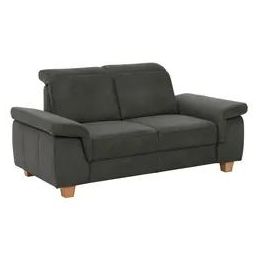 2-Sitzer Home Affaire "Dalia" Sofas Gr. B/T: 173 cm x 96 cm, Luxus-Microfaser Florence, mit Kopfteilverstellung, grau (anthrazit) mit Federkernpolsterung, wahlweise auch Kopftteilverstellung