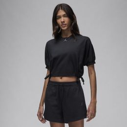 Jordan Crop Top aus Strickmaterial für Damen - Schwarz