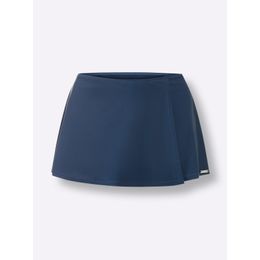feel good Damen Bade-Rock in Wickeloptik, dunkelblau, Gr&ouml;&szlig;e 42