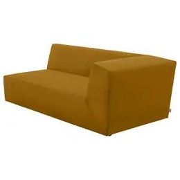 Sofa-Eckelement Tom Tailor HOME "ELEMENTS" Polsterelemente Gr. Samtstoff TSV, gelb (ochre tsv 5) Sofa-Element Ecksofa mit Armlehne rechts