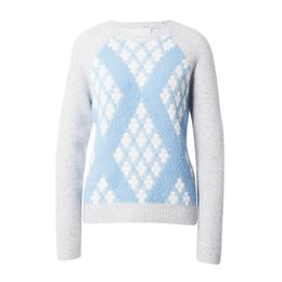 3.1 Phillip Lim Pullover Damen Gr&ouml;&szlig;e L hellblau / graumeliert / wei&szlig;