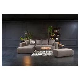 Ecksofa Tom Tailor HOME "HEAVEN CASUAL XL" Sofas Gr. B/H/T: 302cm x 85cm x 221cm, Struktur fein TBO, Recamiere links, mit Bettfunktion-mit Bettkasten, braun (soft brown tbo 22) aus der COLORS COLLECTION, wahlweise mit Bettfunktion & Bettkasten