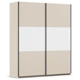 Schwebetürenschrank Rauch "Neo" Schränke Gr. B/H/T: 175 cm x 210 cm x 59 cm, 2 St., beige (champagner, alpinweiß) mit großzügigem Stauraum und vielfältigen Farbkombinationen