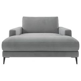 Chaiselongue Inosign "Downtown Loungemöbel zum Relaxen, B/T/H: 132/170/84 cm" Sofas Gr. B/H/T: 132cm x 84cm x 170cm, Feincord, silberfarben (silber) auch in Bouclé, Cord und Easy care - leicht mir Wasser zu reinigen