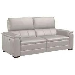 2,5-Sitzer Egoitaliano "Capucine" Sofas Gr. B/H/T: 200cm x 99cm x 97cm, Leder BULL, mit elektrischer Relaxfunktion, grau (stone) wahlweise mit elektrisch oder manuell verstellbarer Relaxfunktion