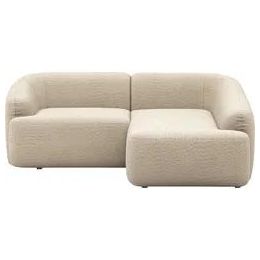 Ecksofa Inosign "Nergal, Einzelsofa oder L-Form" Sofas Gr. B/H/T: 216cm x 81cm x 196cm, Chenille-Struktur, Longchair rechts, grau (taupe) Modernes Design, schlichte Optik, stilvoller Blickfang im Wohnzimmer