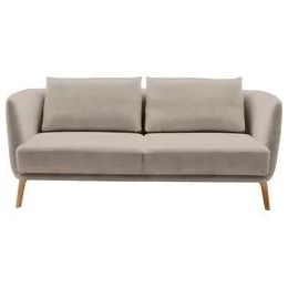 Schöner Wohnen 2,5-Sitzer SCHÖNER WOHNEN-KOLLEKTION "Pearl - 5 Jahre Hersteller-Garantie, auch in Bouclé" Sofas Gr. B/H/T: 190cm x 71cm x 91cm, Velours, beige (sand) Maße (BHT): 1907191 cm, Füße Massivholz