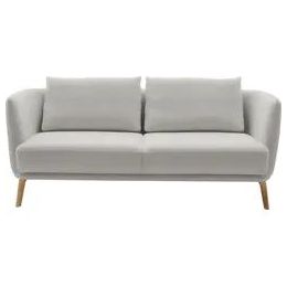 Schöner Wohnen 2,5-Sitzer SCHÖNER WOHNEN-KOLLEKTION "Pearl - 5 Jahre Hersteller-Garantie, auch in Bouclé" Sofas Gr. B/H/T: 190cm x 71cm x 91cm, Flachgewebe, grau (platin) Maße (BHT): 1907191 cm, Füße Massivholz