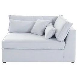 Sofa-Eckelement RAUM.ID "Enid" Polsterelemente Gr. Struktur (recyceltes Polyester), Eckelement rechts, silberfarben (silber) Teil eines Modulsofas, fester Sitzkomfort, auch in Breitcord