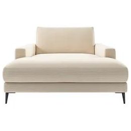 Chaiselongue Inosign "Downtown Loungemöbel zum Relaxen, B/T/H: 132/170/84 cm" Sofas Gr. B/H/T: 132cm x 84cm x 170cm, Chenille, beige (natur) auch in Bouclé, Cord und Easy care - leicht mir Wasser zu reinigen