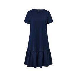 Tchibo Jerseykleid mit Volant Dunkelblau - Gr.: M