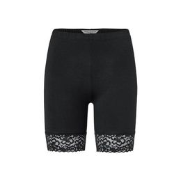 Tchibo Radlershorts mit Spitzenborte - Schwarz - Gr.: S