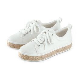 Tchibo Canvas-Sneaker Weiss - Gr.: 37