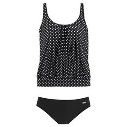 Lascana Tankini Damen Größe XS/S schwarz / weiß