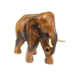 Oriental Galerie Dekofigur Elefant Skulptur Braun Groß (1 St)