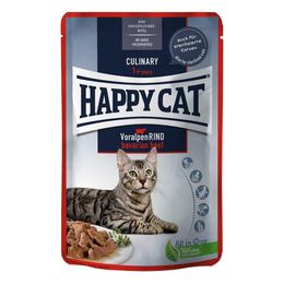 Happy Cat Pouchbeutel Culinary Voralpen Rind 24 x 85g Katzenfutter