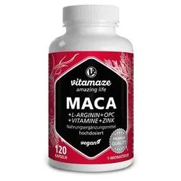 Vitamaze GmbH Vitamaze Maca 10:1 Hochdosiert + L-Arginin + OPC 120 St