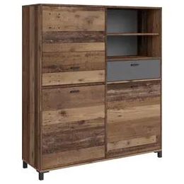 Highboard Inosign "Jackson" Sideboards Gr. B/H/T: 126cm x 143cm x 40cm, braun (old wood) Breite ca. 126 cm