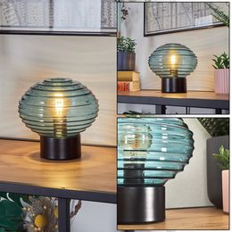 hofstein Gualtar Tischleuchte Glas 15,5 cm Schwarz, 1-flammig