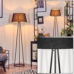 hofstein Bassagoda Stehleuchte 45 cm Schwarz, Weiß, 1-flammig
