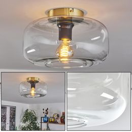hofstein Boza Deckenleuchte Glas 28 cm Messing, 1-flammig