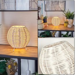 hofstein Malpica Tischleuchte 16 cm Beige, 1-flammig