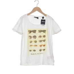 Maison Scotch Damen T-Shirt, weiß, Gr. 38