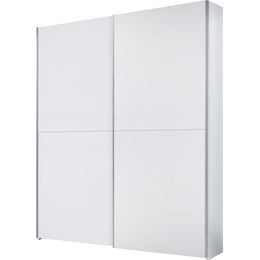 Schwebetürenschrank Schlafkontor "Puls Schlafzimmerschrank BESTSELLER Garderobenschrank Schrank" Schränke Gr. B/H/T: 170 cm x 195 cm x 59 cm, 2 St., weiß Schwebetürenschränke und Schiebetürenschränke Kleiderschrank mit Metallgriffleisten, viele Farben, Breite 170cm