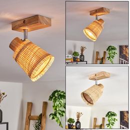 hofstein Lindberg Deckenleuchte Chrom, Naturfarben, 1-flammig