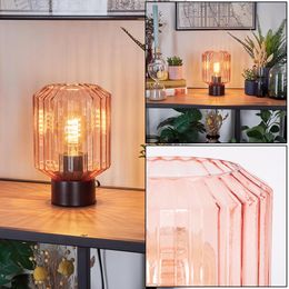 hofstein Moruja Tischleuchte Glas 13cm Schwarz, 1-flammig