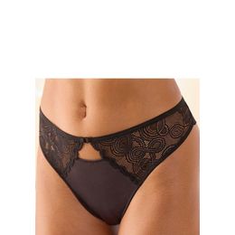 Lascana Tanga schwarz Gr. 32/34 für Damen. Körpernah