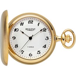 Regent Uhren Taschenuhr REGENT "P721-19443049" Taschenuhren goldfarben Damen Herrenuhr, Handaufzug, Acrylglas